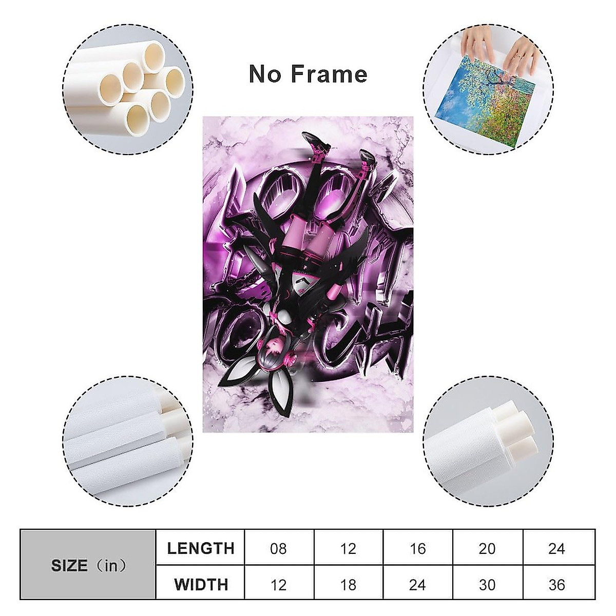 Odetari Canvas Home Decoration Aesthetic Wall Art HD Poster Birthday Party Decorations 08x12inch(20x30cm)