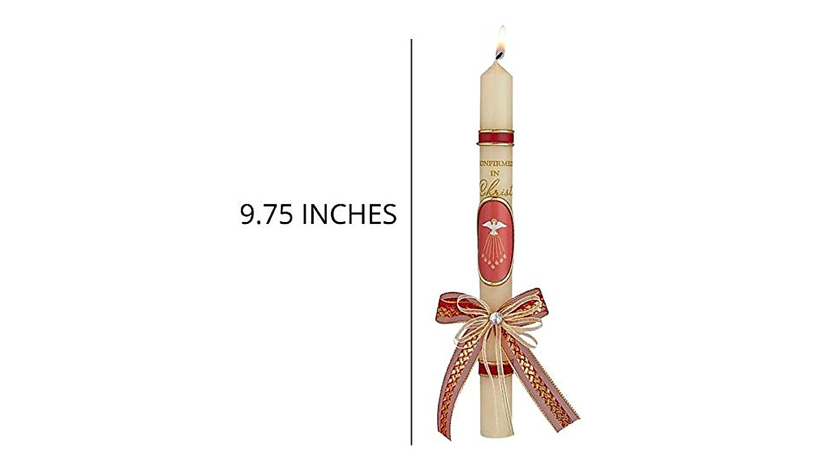 Confirmed in Christ Confirmation Taper Candle | Catholic Gift