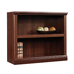 Sauder 2-Shelf Bookcase, Select Cherry finish