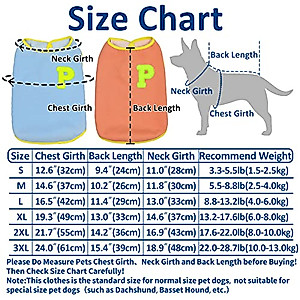 MESHEEN 2 Pieces Dog Casual Shirt Without Sleeves for Puppy and Cats Made of Soft Inner Fleece Breathable Fabric Keep Your Pet Cozy, Cute Pet Clothes Printed P Pattern