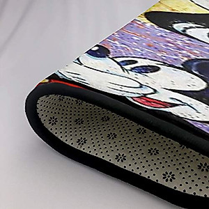 Xzcxyadd Super Soft Indoor & Outdoor Modern Mickey Mouse Area Rugs,Suitable for Children Bedroom Home Decor Nursery Rugs- 80 X 58 in