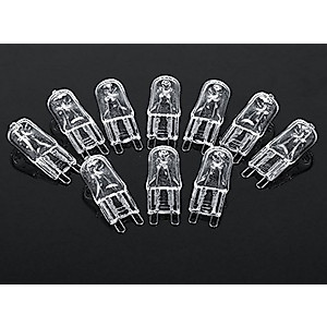 G9 60W Halogen Bulbs T4 G9 Halogen Bulbs G9 Base Bi-pin Halogen Bulb T4 JCD 120V G9 60 Watt Halogen Light Bulb,Clear,Warm White 2700K,Pack of 10