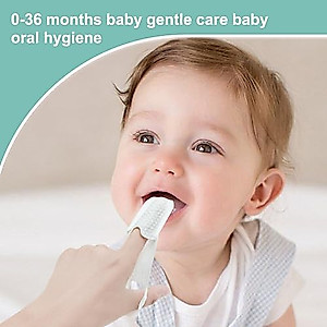 35PCS Finger Cots Baby Mouth Cleaner, Baby Tongue Cleaner Newborn Brushes Teeth With Fingers For 0-36 Months Toddler Care Of Baby Mouth, Baby Finger Toothbrush Cleans Teeth, Wipes Tongue Surface