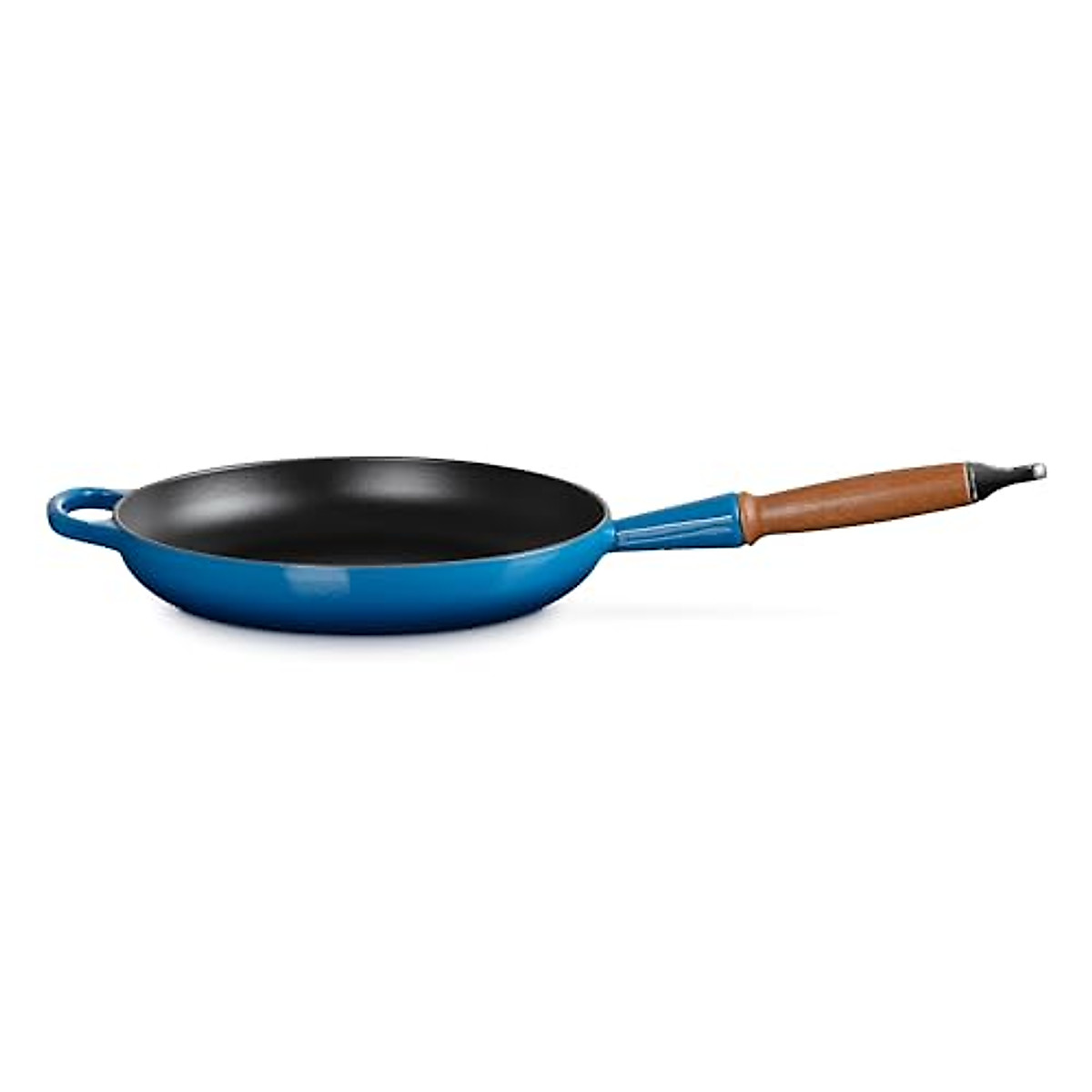 Le Creuset Enameled Cast Iron Alpine Wood Handle Fry Pan, 10.25", Marseille