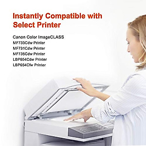 ejet 046H Toner mf733cdw Toner Cartridge Replacement for Canon 046 Toner Cartridges for Canon MF733Cdw MF731Cdw MF735Cdw LBP654Cdw Printer(1 Black,1 Cyan,1 Magenta,1 Yellow,4 Pack) Up to 2,300 Pages