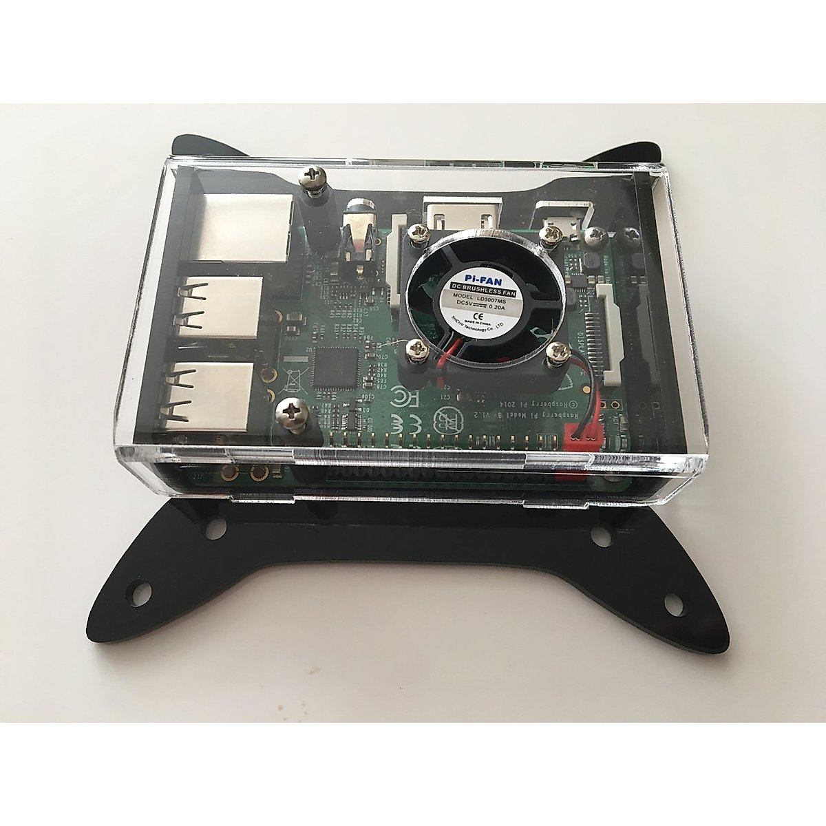 VESA Mount Case for Raspberry Pi 3, 2 & B+ with Fan
