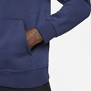 Nike 826433-010 Men Black Pull-Over Hoodie (as1, alpha, x_l, regular, regular, Midnight Navy/White)