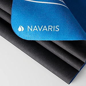Navaris Foldable Yoga Mat for Travel - 1/16" (1.5mm) Thick Exercise Mat for Pilates, Workout, Gym, Fitness - Non-Slip Folding Portable Mat