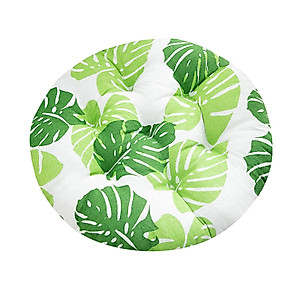TUNKENCE Round Chair Pads Seat Cushion for Truck Round Cushions Linen Cushion Office Soft Cushion Pad for Kitchen Dining Office Chair 16x16 Inch