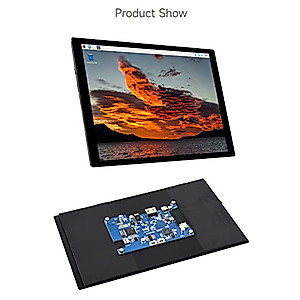waveshare 10.1inch Capacitive Touch LCD IPS Display, 1280×800 Resolution, HDMI Interface, Compatible with Raspberry Pi 5/4B/3B/Zero/Zero W/Zero 2W/Pico/Pico W/Pico WH, Support Jetson Nano/PC