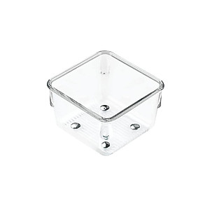 InterDesign Linus 2 in. H x 13.7 in. W x 10.7 in. L Clear Plastic Cutlery Tray