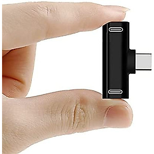 U-K 2 in 1 USB C Splitter Type C Male to Dual Type C Female Headphone Charger Adapter Splitter Converter for Headphones Practical and Attractive