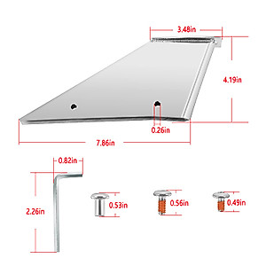 sevencow 27341 Skeg Guard for Mercury Mariner 40HP-50HP-60HP 2 & 4 Stroke 2003-Present & Evinrude Johnson 40HP 50HP 4 Stroke 1999-2003 Marine-Grade Stainless Steel Safe-Skeg