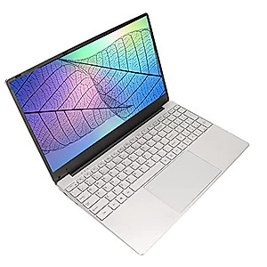 CHICIRIS Laptop Computer, Portable 15.6in Laptop 2K Resolution IPS Screen 16GB RAM for Home (16+512G US Plug)