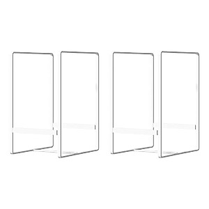 Hikinlichi Large Plate Holders Organizers White 2 Pack Upright Cabinet Dish Drying Racks Metal Plate Dish Organizers Racks Stands for Countertop and Cupboard 7.87in. x 6.29in. x 4.52in.