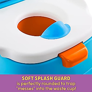 Sesame Street Cookie Monster Terrific 3-in-1 Potty Training Toilet Seat and Step Stool, Easy to Clean Design with Flush Handle and Sounds, Great for Travel, Perfect for Toddler Boys and Girls 1-3