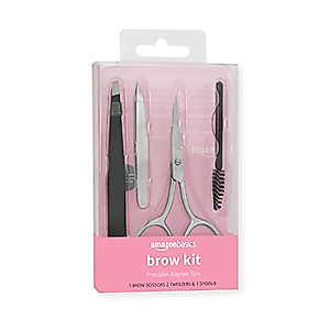 Amazon Basics 4 Piece Brow Kit, black