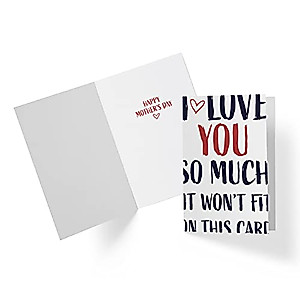 Sweet and Funny Mother's Day Card - Perfect Card for Her - Ideal Mothers Day Card - Karto - This Much You