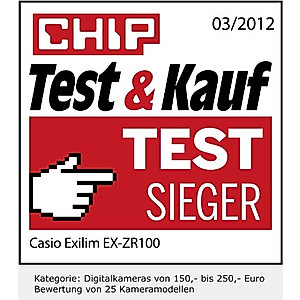 Casio High Speed Exilim Ex-zr100 Digital Camera Black Ex-zr100bk