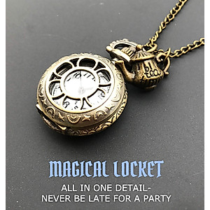 UMBRELLALABORATORY Alice in Wonderland Watch Necklace Jewelry Costume Gothic Lolita Accessories