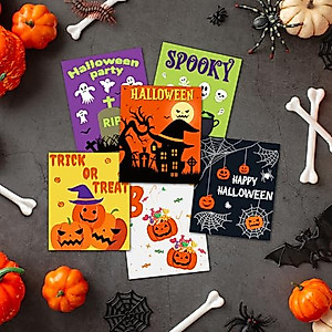 NEBURORA 30 Pack Halloween Greeting Cards with Envelopes and Stickers for Halloween Party Favors Gifts Goodie Bag Fillers