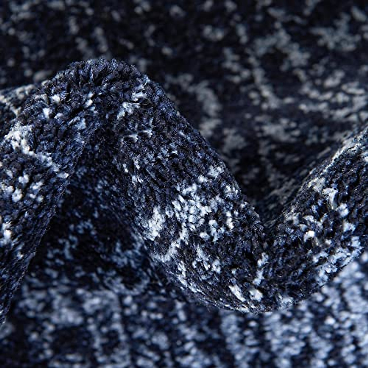 Unique Loom Del Mar Collection Area Rug - Jennifer (7' 10" x 10' Rectangle, Blue/ Navy Blue)