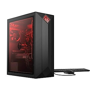 HP Omen 875-0129 Obelisk Desktop, Intel Core i7-9700, 16GB HyperX DDR4 RAM, 2TB 7200RPM HDD, 256GB SSD, NVIDIA GeForce RTX 2060, Windows 10 Home, 4NN49AAR#ABL (Renewed)