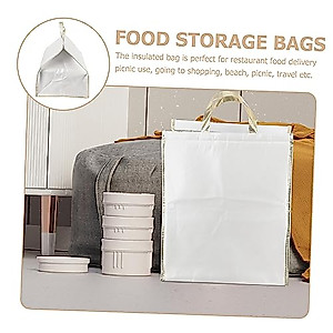 Kisangel Tote Bags Packing Insulation bags tote bags cooler bags insulated delivery bag catering bag thermal bag pizza bird's nest storage bag food nonwoven peritonealwaterproof