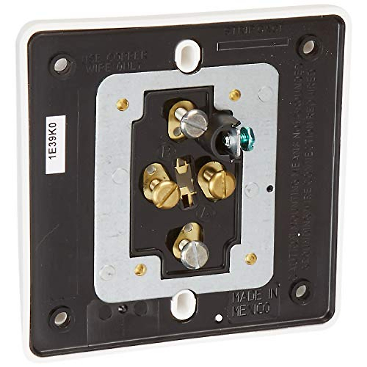 Leviton 21254-HW 20 Amp, 125 Volt, Industrial Series Extra Heavy Duty Hospital Grade, 4-In-1 Receptacle, Straight Blade, Grounding, White