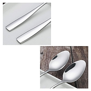 Asking 12-Piece Stainless Steel Kitchen Dinner Spoon