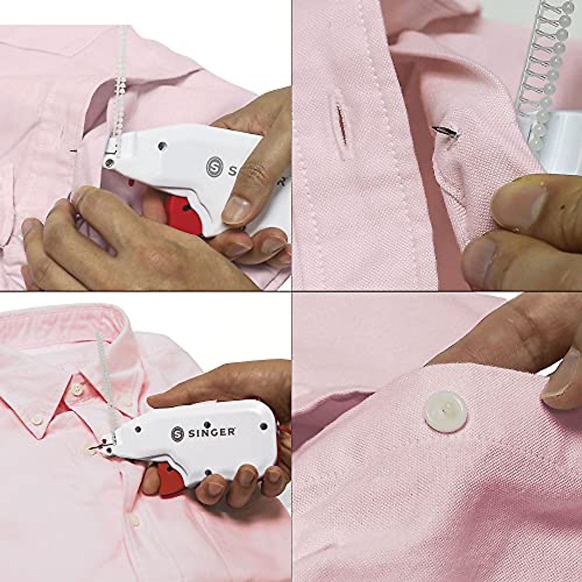 SINGER Button Fast Quick-Fix Button Replacement Tool with 60 Fasteners and 12 Buttons (01933)