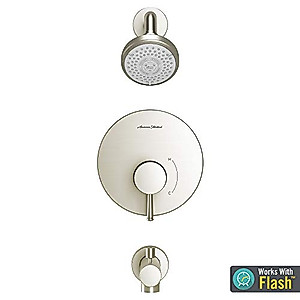 American Standard TU064508.002 Serin Tub Trim Kit with Water-Saving Shower Head and Cartridge, Polished Chrome