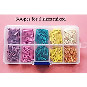Smiledt 600pcs/Box Mixed Dental Fixing Wood Wooden Wedges for Dental Restoration for Matrices