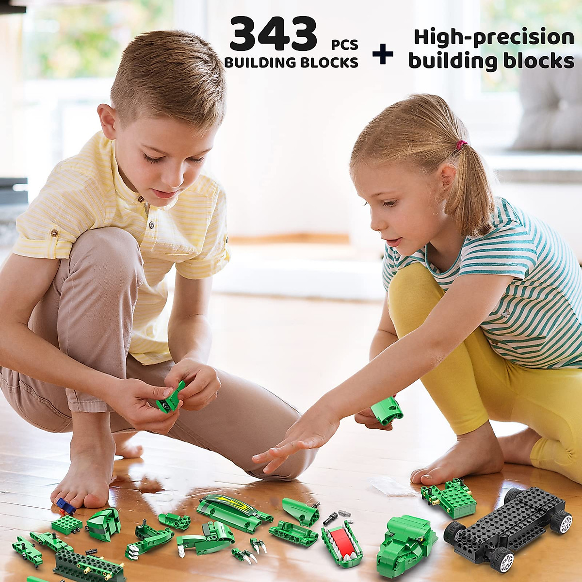 Dinosaur Toys for 6 7 8 9 10 11 12 Year Old Boys Jurassic STEM Toys Building Toys Educational&Learning Toys Remote Control Building Set & APP Control Building Blocks Kits,Birthday Gifts for Kids