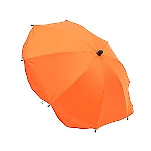 Silfrae Baby Stroller Umbrella UV Rays Umbrella Rainproof Parasol (Orange)