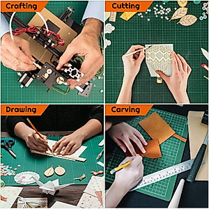 anezus Self Healing Sewing Mat, 12inch x 18inch Rotary Cutting Mat Double Sided 5-Ply Craft Cutting Board for Sewing Crafts Hobby Fabric Precision Scrapbooking Project