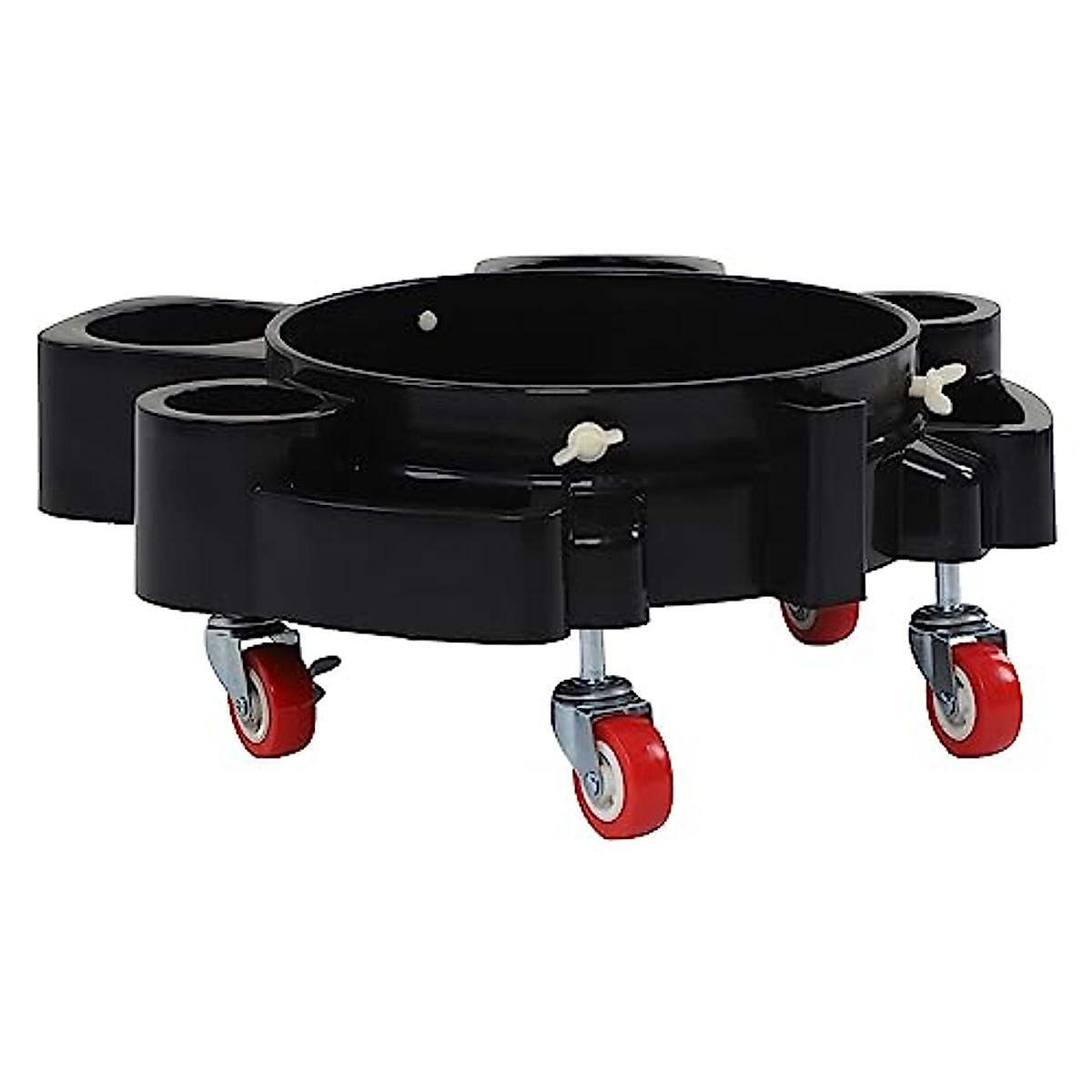 Feya Rolling Bucket Dolly Heavy Duty Multifunctional Rolling Dolly with 5 Swivel Casters Construction