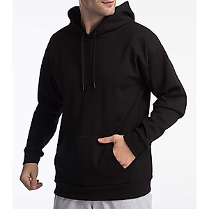 THE GYM PEOPLE Men's Hoodie, 609 Black(Fleece Lined), X-Large