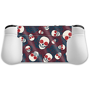 MightySkins Glossy Glitter Skin Compatible with Logitech G Cloud Gaming Handheld - Skulls N Roses | Protective, Durable High-Gloss Glitter Finish | Easy to Apply | Made in The USA