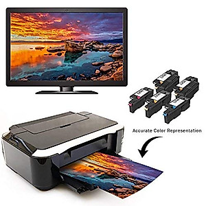 Limeink Compatible Toner Cartridge Replacement for Dell C1760nw Toner Cartridges 1250 for Dell Printer Cartridges C1765nfw for Dell C1765nf Toner Cartridges 1355cnw Toner for Dell c1760nw 5 Pack