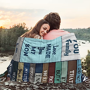 Omokil Son in Law Gifts - Son in Laws Gifts from Mother in Law - Gift for Son-in-Law - Son in Law Wedding Gift - Best Birthday Gifts for Son in Law - Future Son in Law Gift Blankets (50" X 60")