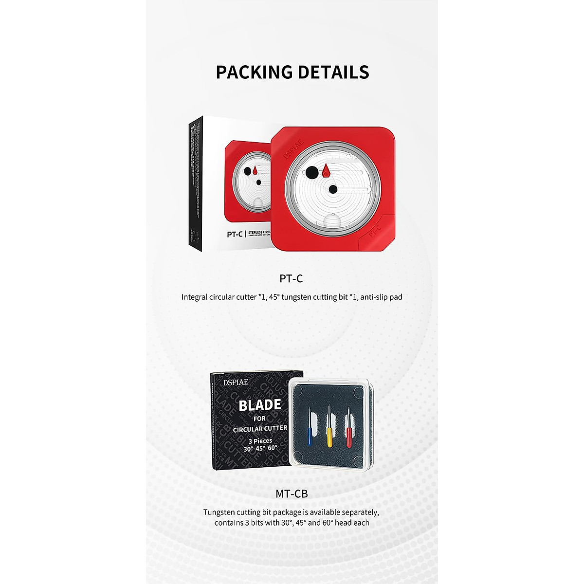 DSPIAE Integral Rotary Integral Circular Cutter (1-50mm) Circle for Gundam Hobby Model Craft Military Miniature Kit (1)