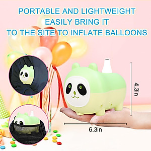 Borosino Balloon Pump Electric 110V 450W Portable Small Panda Balloon Inflator Blower Machine Air Pump for Balloon Garland Arch Party Decoration