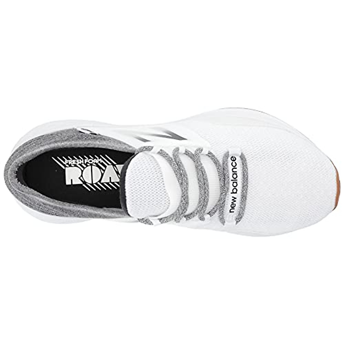 New Balance Women's Fresh Foam Roav V1 Sneaker, Nb White/Black, 7.5 Wide