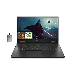 HP 2022 OMEN Gaming 15.6" 144Hz FHD Laptop, AMD R7-5800H (Beats i7-10870H), 16GB RAM, 1TB PCIe SSD, Backlit Keyboard, GeForce RTX 3070 Graphics, HD Webcam, Win10, Black, 32GB USB Card