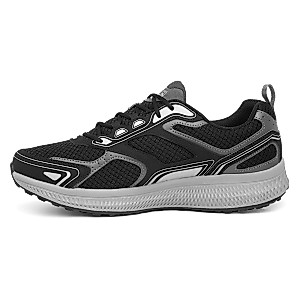 Skechers mens Go Run Consistent - Performance Running & Walking Shoe Sneaker, Black/Grey, 9.5 US