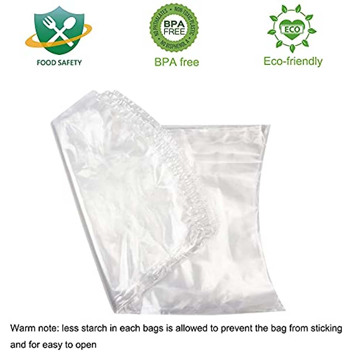 Poultry Shrink Bags 10"x16" 50Pack Clear Poultry Heat Shrink Wrap BPA Free Freezer Safe with 50 Zip Ties,50PCS Freezer Labels and a Silicone Straw for Chickens,Rabbits