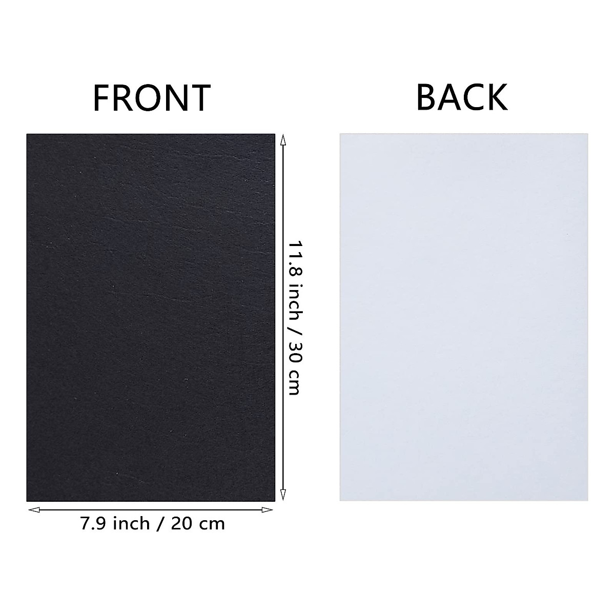 Jtnohx Self Adhesive Felt Sheets, 11 Pieces Stiff Sticky Felt, 8"x12" Felt Sheets with Adhesive Backing for Crafts, Felt Drawer Liner for Jewelry Box Drawer DIY (Black)