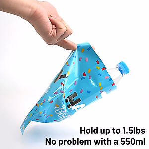 HAPMARS 50pc Party Favor Bags for Kids - With Handles, Goodie Candy Bags for Girls & Boys Birthdays