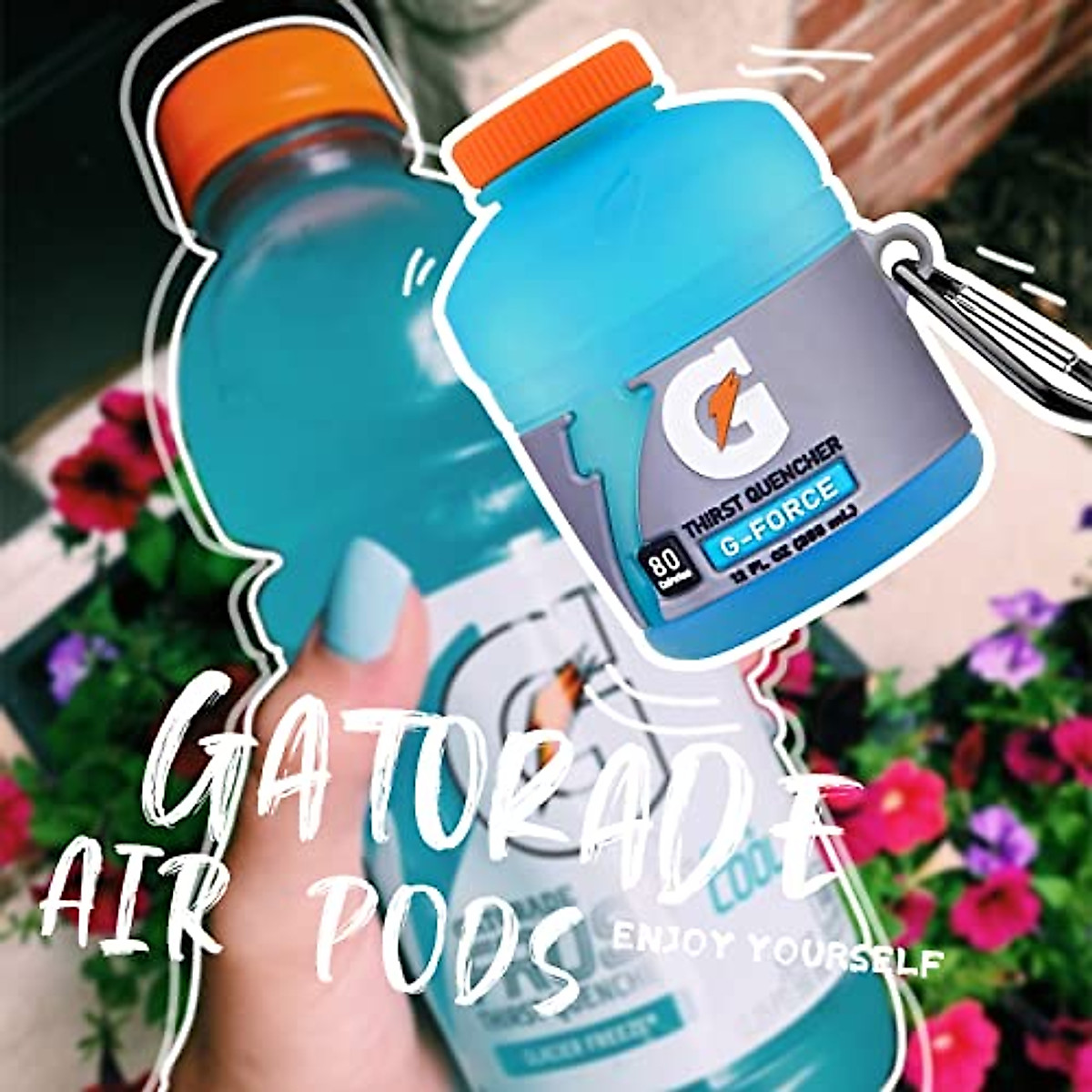 Compatible with Airpods 2&1 Case, 3D Silicone Sports Water Funny Cute Shockproof Protective Cases Cover, Skin Shell for Girls Boys Kids Teens Women Men Gifts